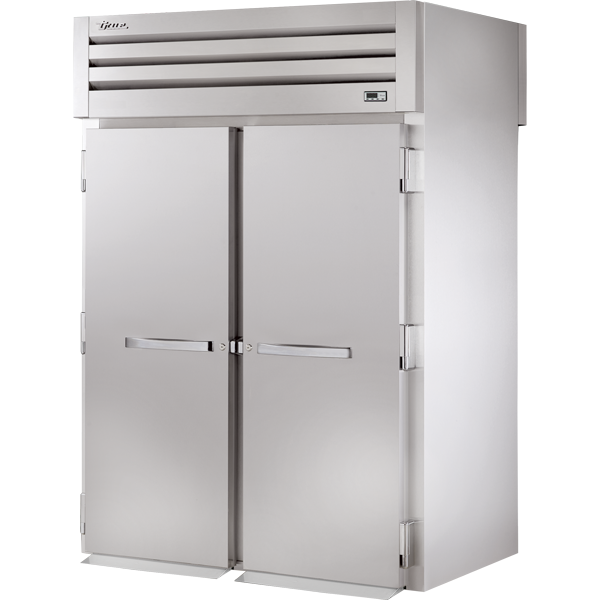 True STR2RRT-2S-2S | 68" Wide 4 Solid Door Top Mount Roll-Thru Refrige